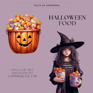 40 Halloween Food Clipart - Candy Cupcakes Cake Kids Halloween Clipart ...
