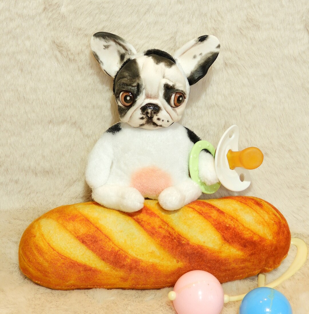 French Bulldog, Toy, Teddy Bulldog, Plush Dog, Little Bulldog, One of a ...