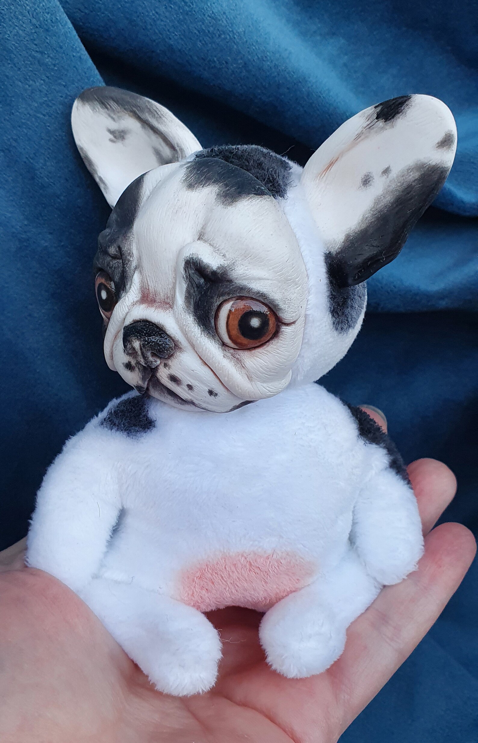 French Bulldog, Toy, Teddy Bulldog, Plush Dog, Little Bulldog, One of a ...