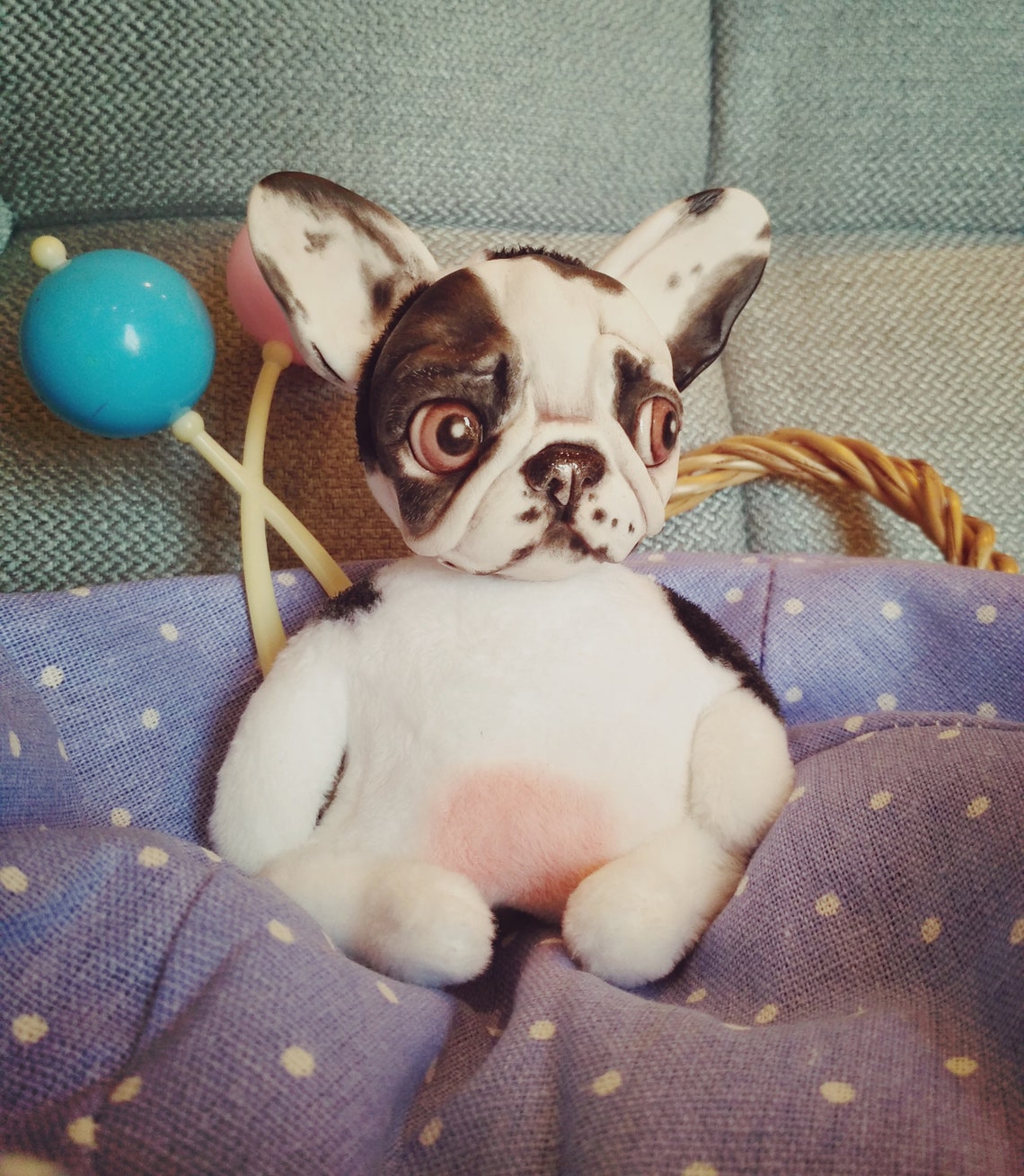 French Bulldog Toy Teddy Bulldog Plush Dog Little Bulldog - Etsy