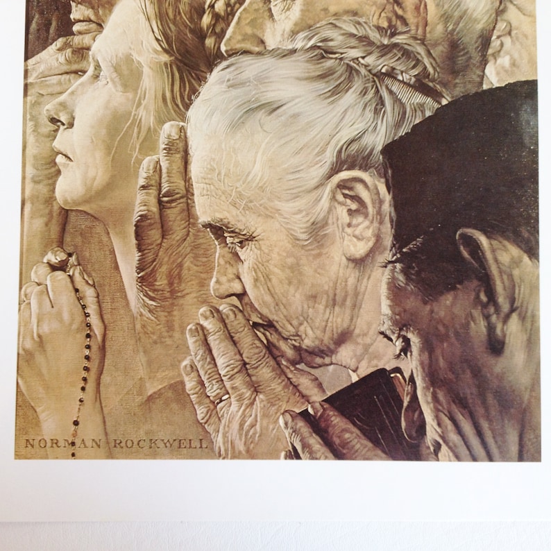 Norman Rockwell "freedom From Want" Vintage Print (12x15) - Etsy