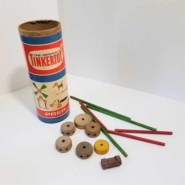 Vintage Tinker Toys - Etsy