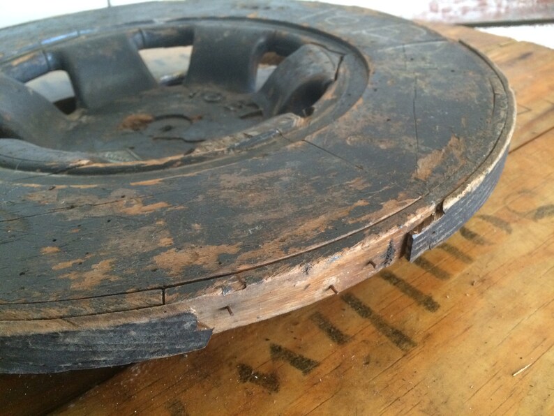 Large Antique Wood Foundry Mold Train Wheel Foundry Mold Large Black ...