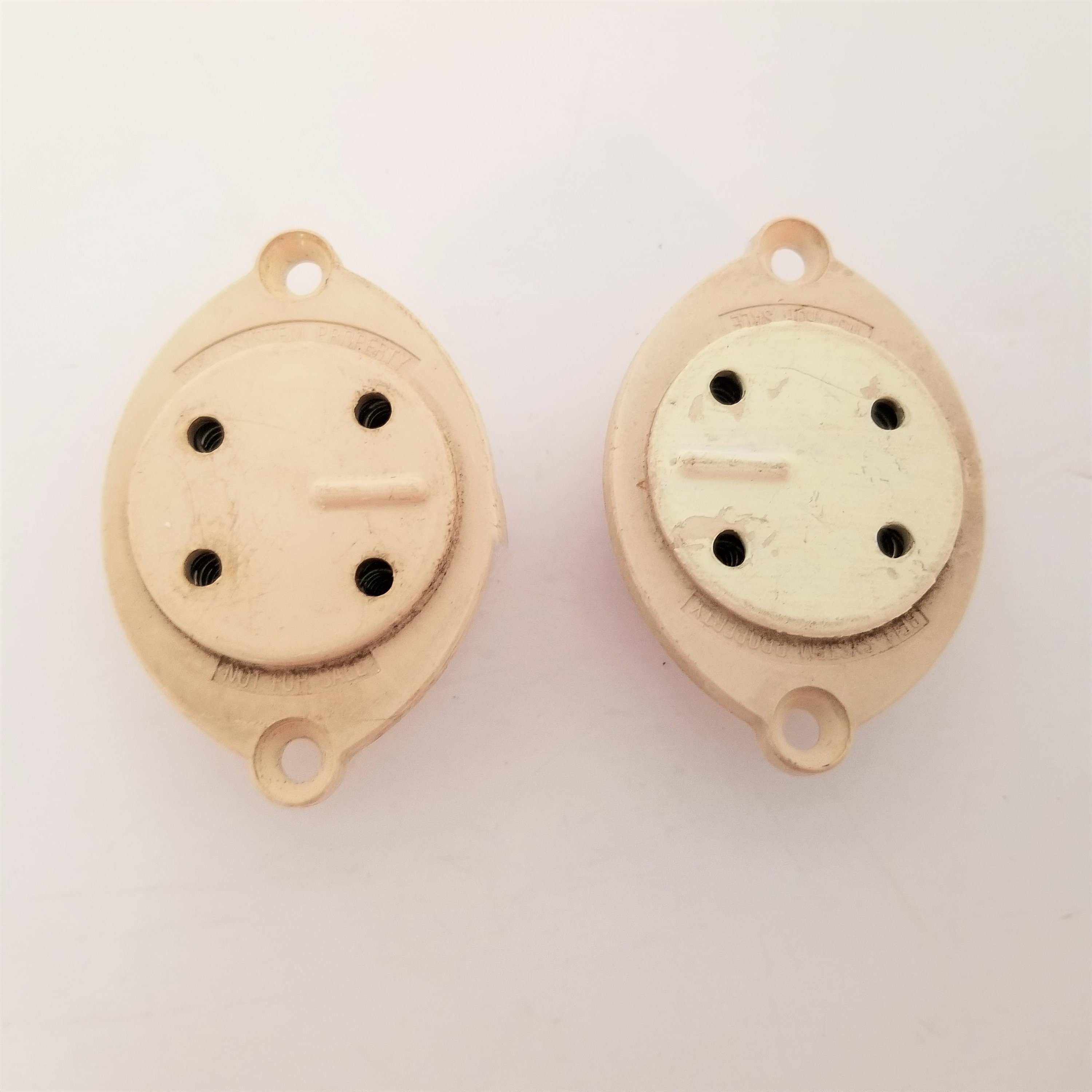 VINTAGE TELEPHONE Prong Plugs Old Telephone Plugs Telephone Converter ...