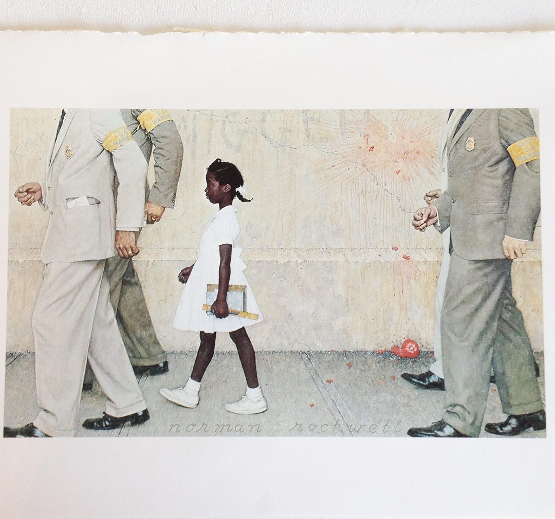 Vintage Norman Rockwell "the Problem We All Live With" Reprint - Etsy