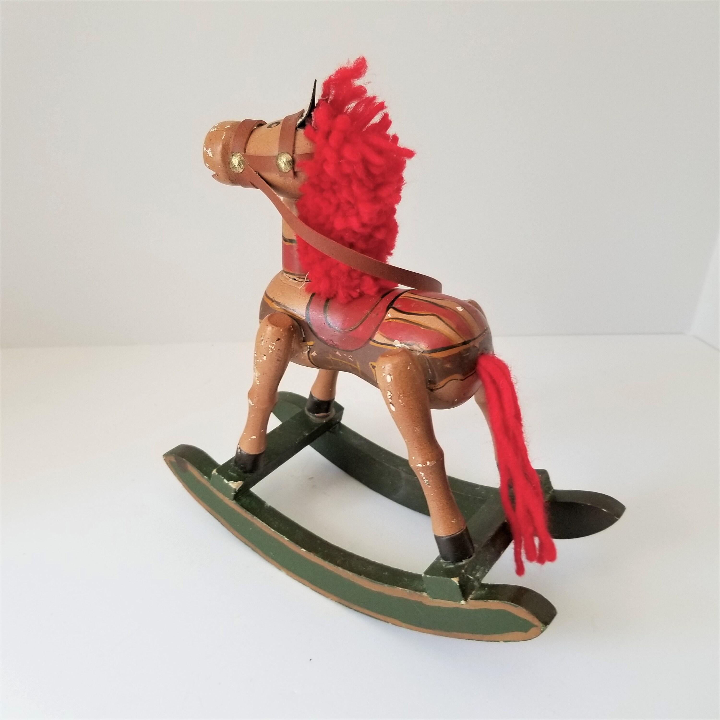 ROCKING HORSE Vintage Little Wood Rocking Horse 1960's Toy Rocking ...