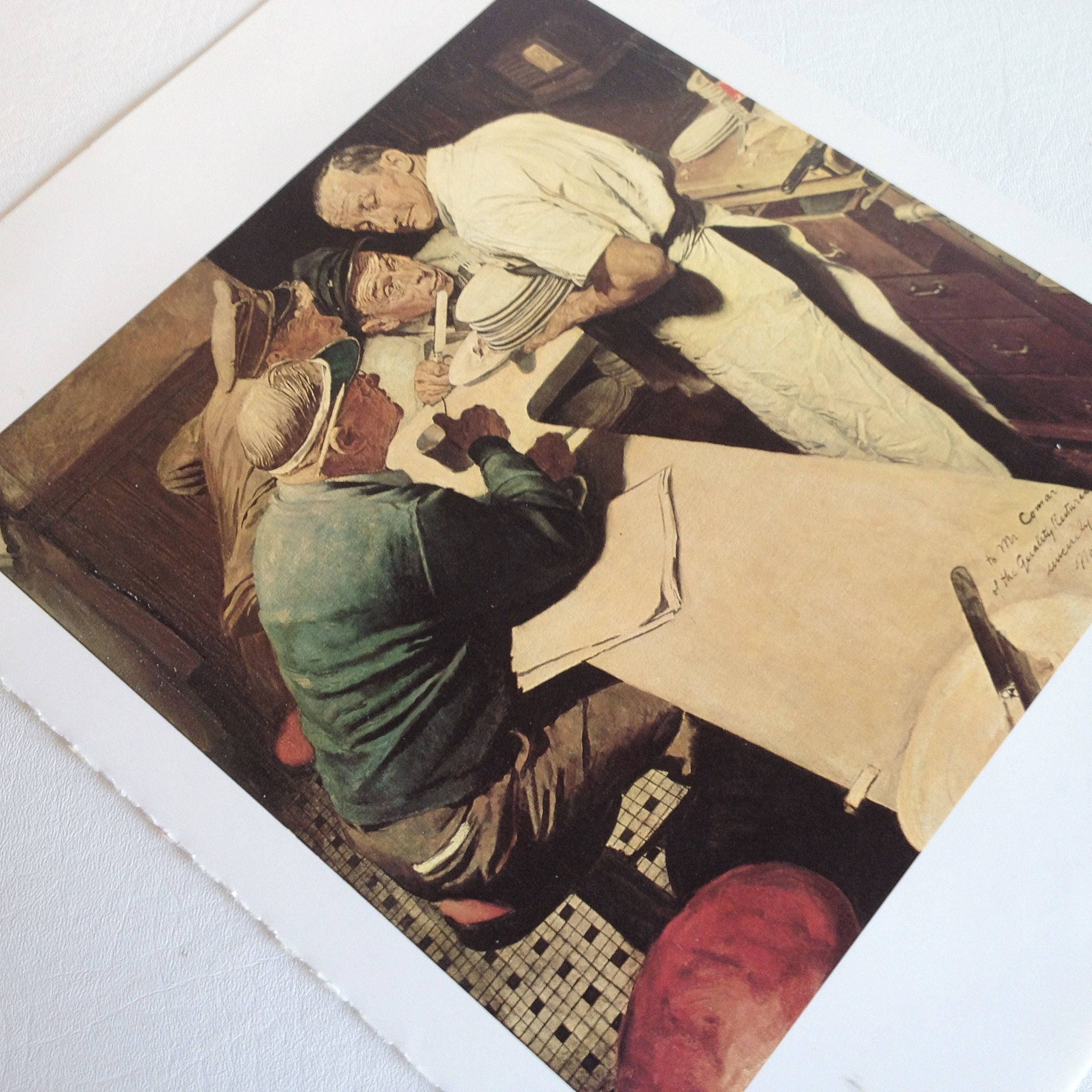 Norman Rockwell Print Norman Rockwell Print War News Rockwell Poster ...