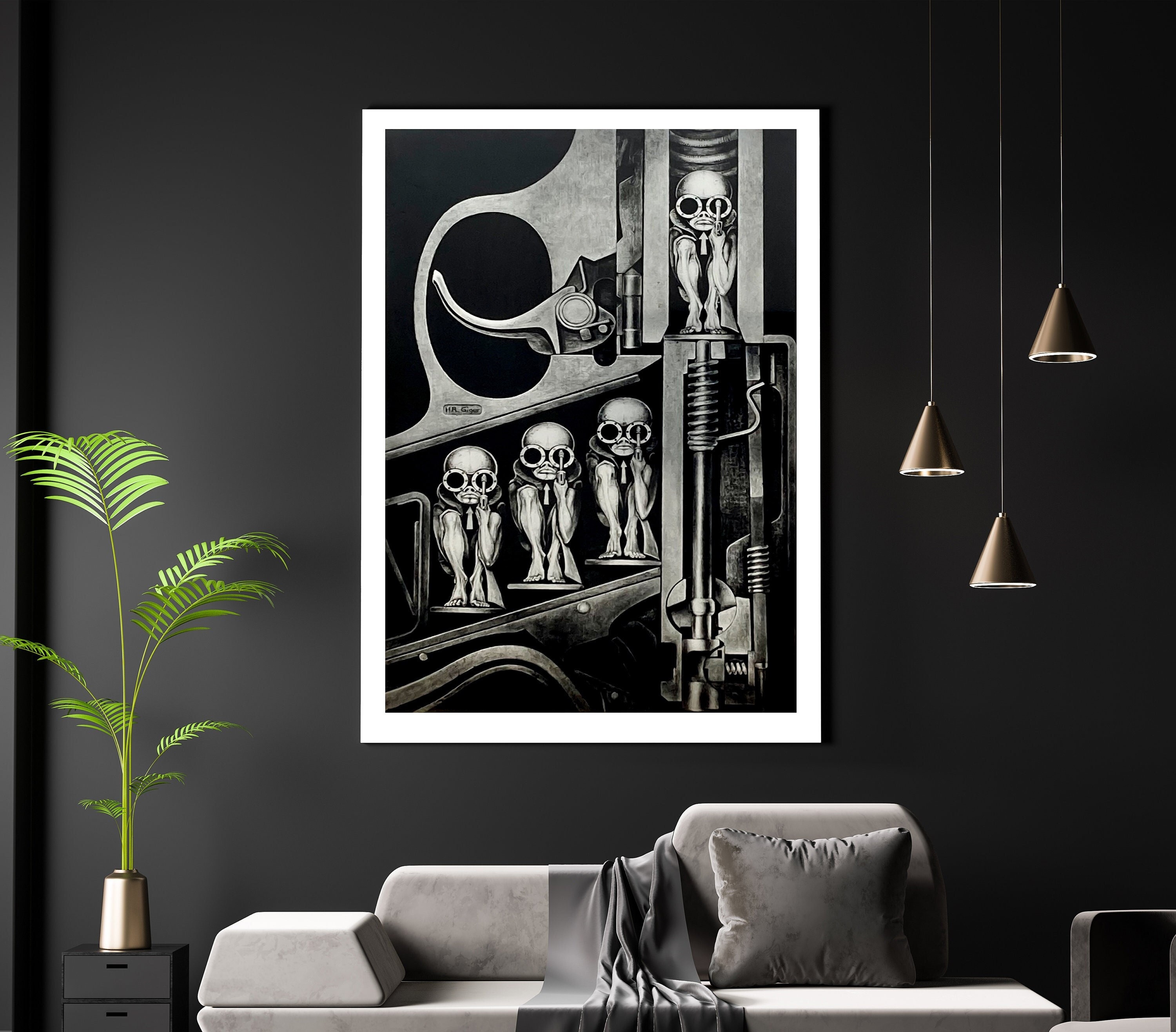 Birth Machine by H.R. Giger A3 A4 Matte Art Print. Classic Gothic ...