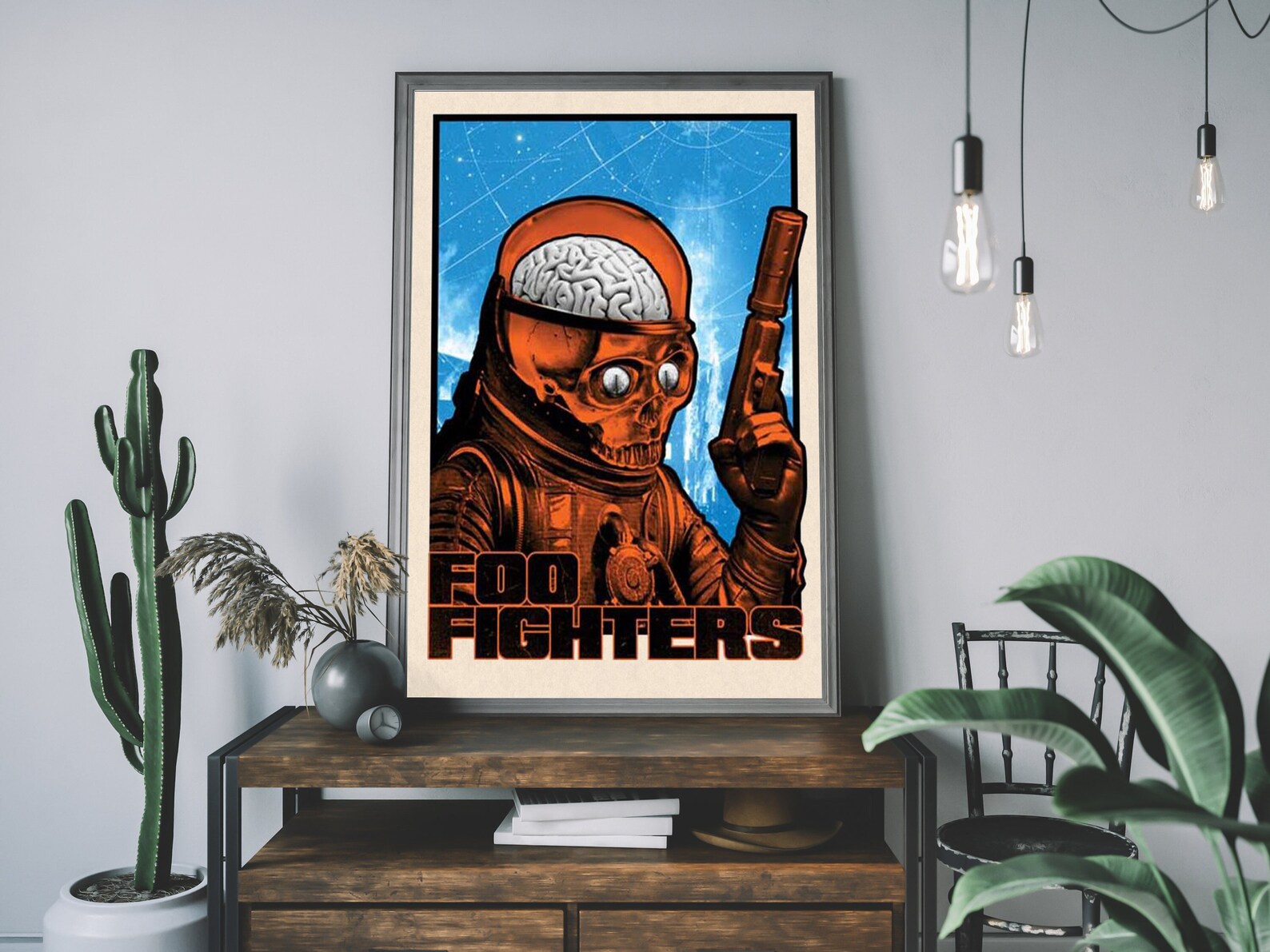 Foo Fighters Gig Poster Art Print A3 A4 Aliens Ets Band Rock - Etsy