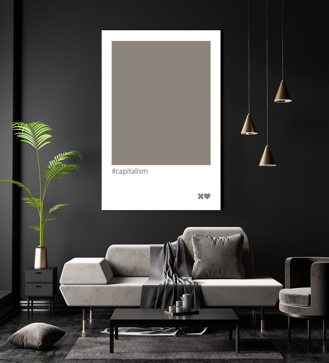 Capitalism Abstract Art Print: Modern Liberal Home Decor - Etsy