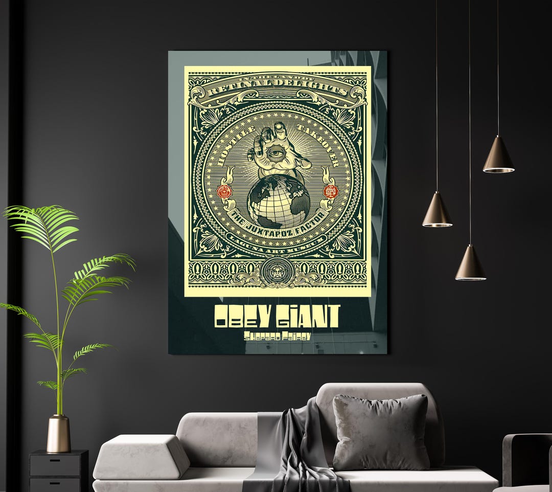 OBEY the Juxtapoz Factor A3 A4 Fine Art Print. Classic Shepard Fairey ...