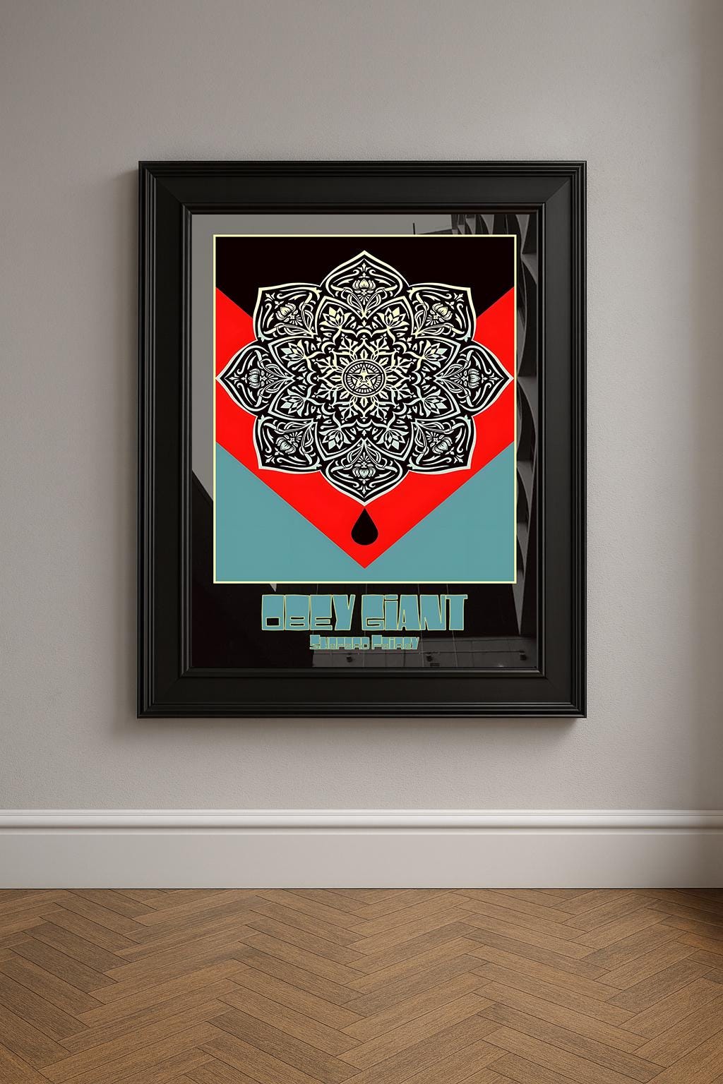 OBEY the Lotus A3 A4 Fine Art Print. Classic Shepard Fairey Design ...
