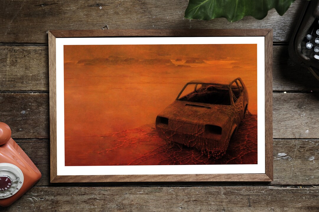 Stranded by Zdzisław Beksiński A3 A4 Matte Art Print. Classic Gothic ...
