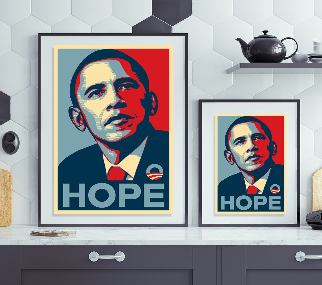 HOPE Obama Reproduction Poster. A3 A4 Fine Art Matte Print. Shepard ...