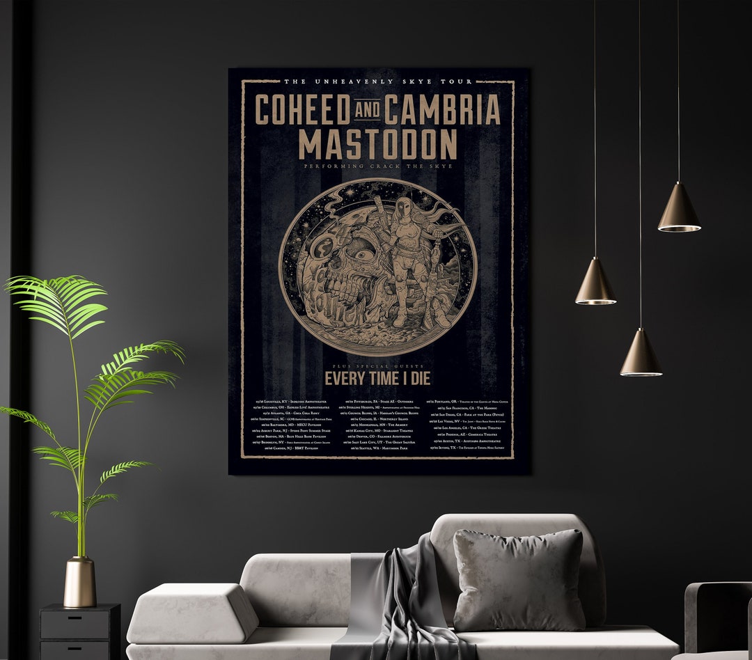 Coheed and Cambria the Unheavenly Skye Tour REPRODUCTION Gig Poster ...