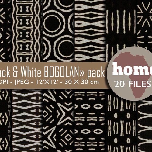 AFRICAN NDOP SENEGAL Patterns Pack of 12 Africa Digital - Etsy