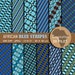 20 AFRICAN Blue Stripes Patterns _ Pack of 20 - Africa - Digital Paper ...