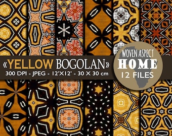 AFRICAN BOGOLAN Inspiration Patterns Pack of 12 Africa | Etsy