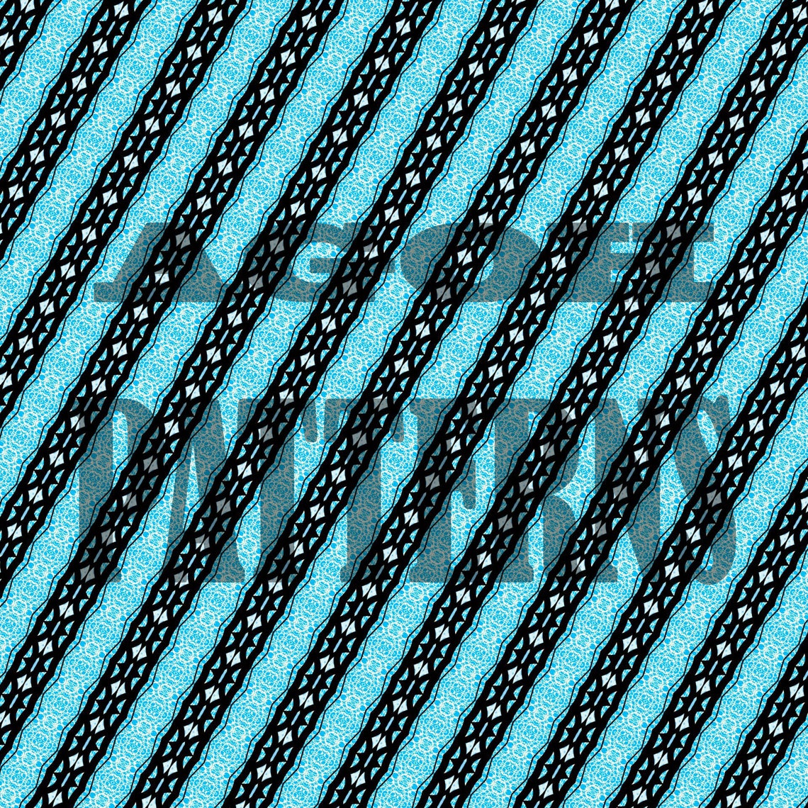 20 AFRICAN Blue Stripes Patterns _ Pack of 20 - Africa - Digital Paper ...