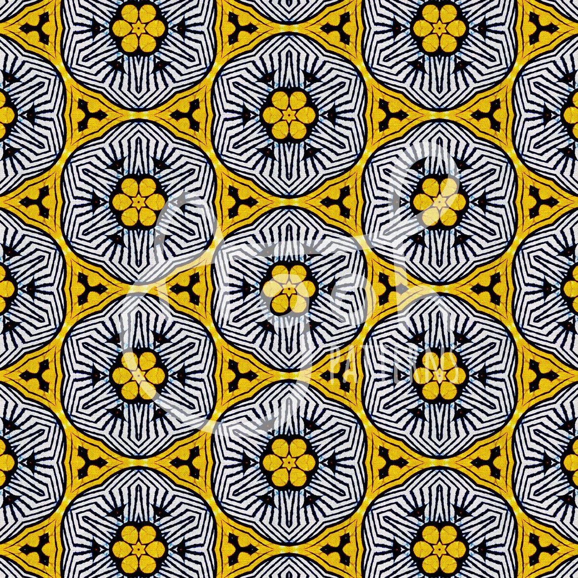 Pack of 12 Digital Files of Inspiration Yellow Ankara Design Woven ...