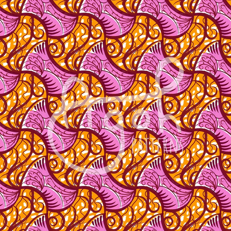 Pack of 12 Digital Files of Inspiration Pink Ankara Design Agohpatterns ...