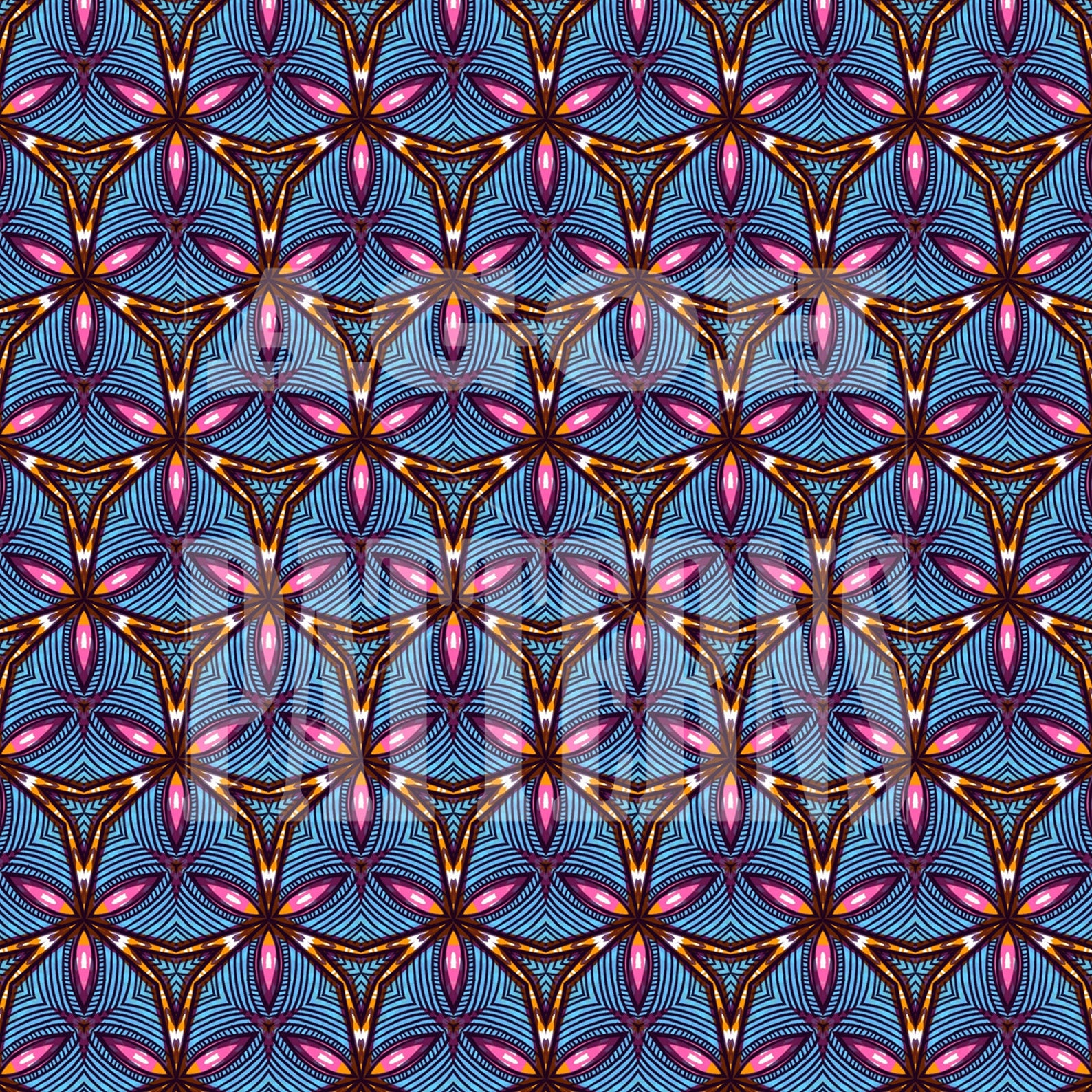 Miscellaneous Blue Ankara Style Patterns Afrique Papier Digital ...