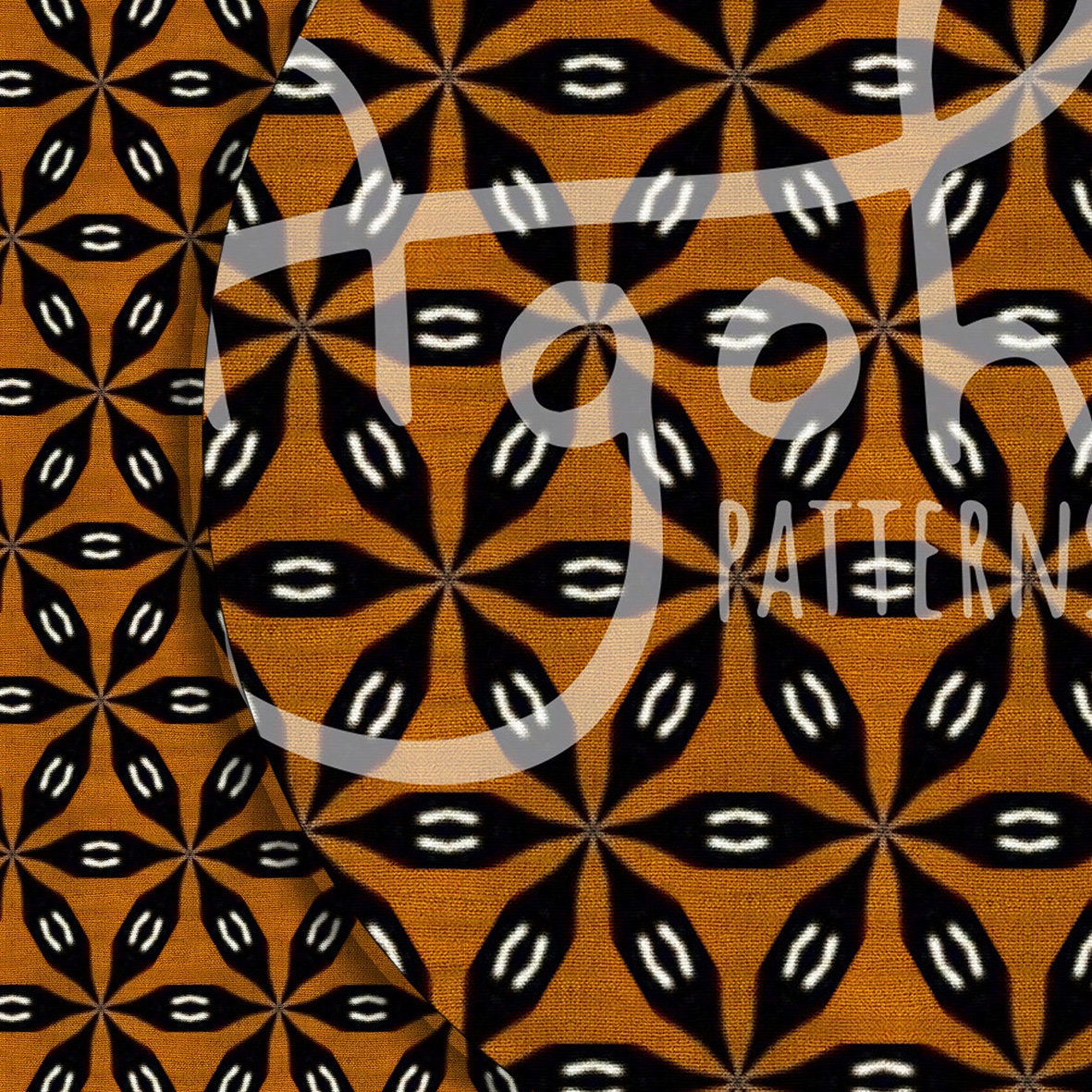 AFRICAN Yellow Bogolan Patterns Pack of 12 - Africa - Digital Paper ...