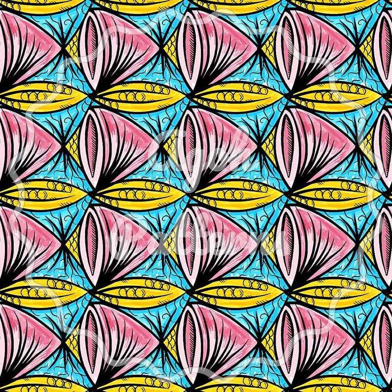 NIGERIA - JPEG Seamless Pattern Files - African Patterns Wax ...