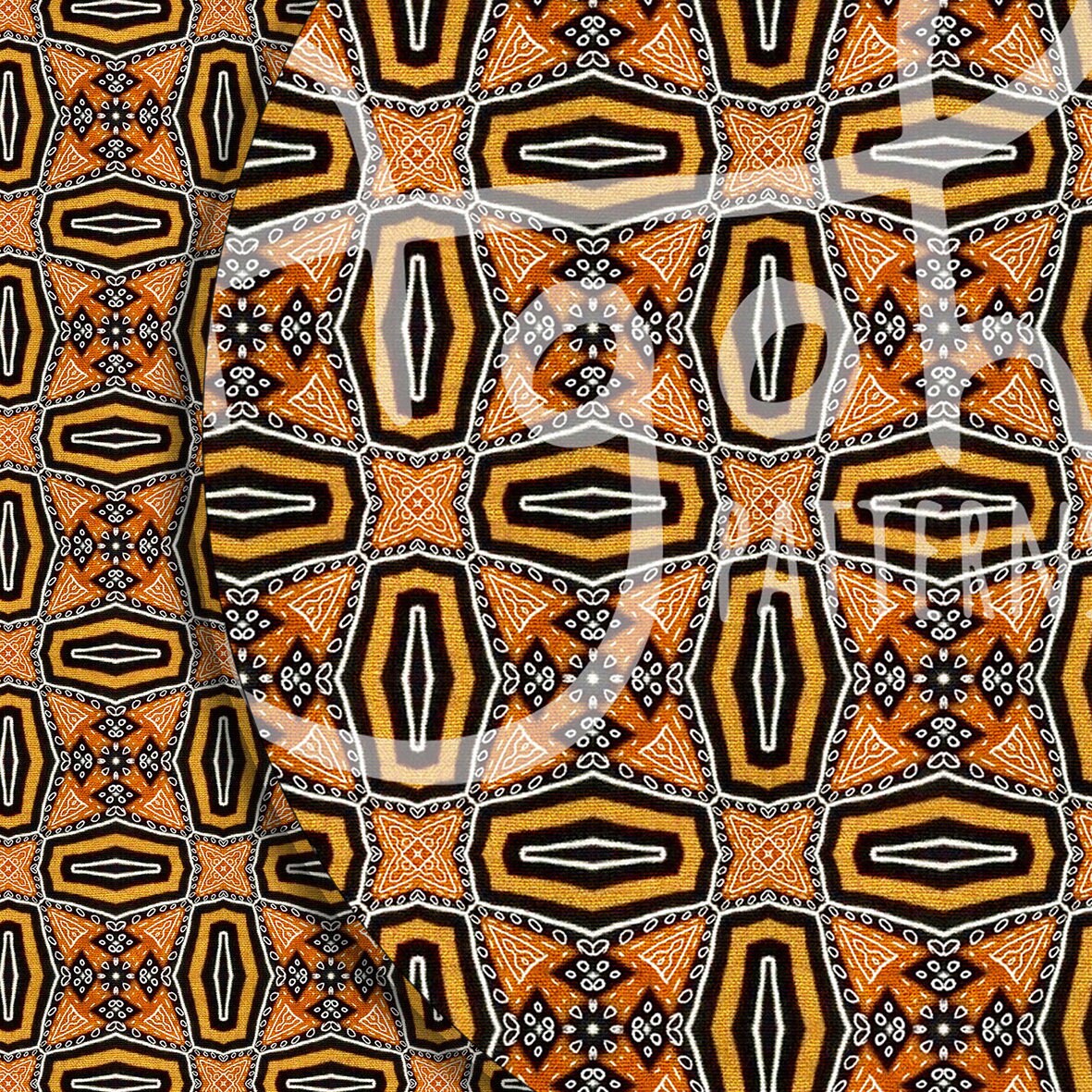 AFRICAN Yellow Bogolan Patterns Pack of 12 - Africa - Digital Paper ...