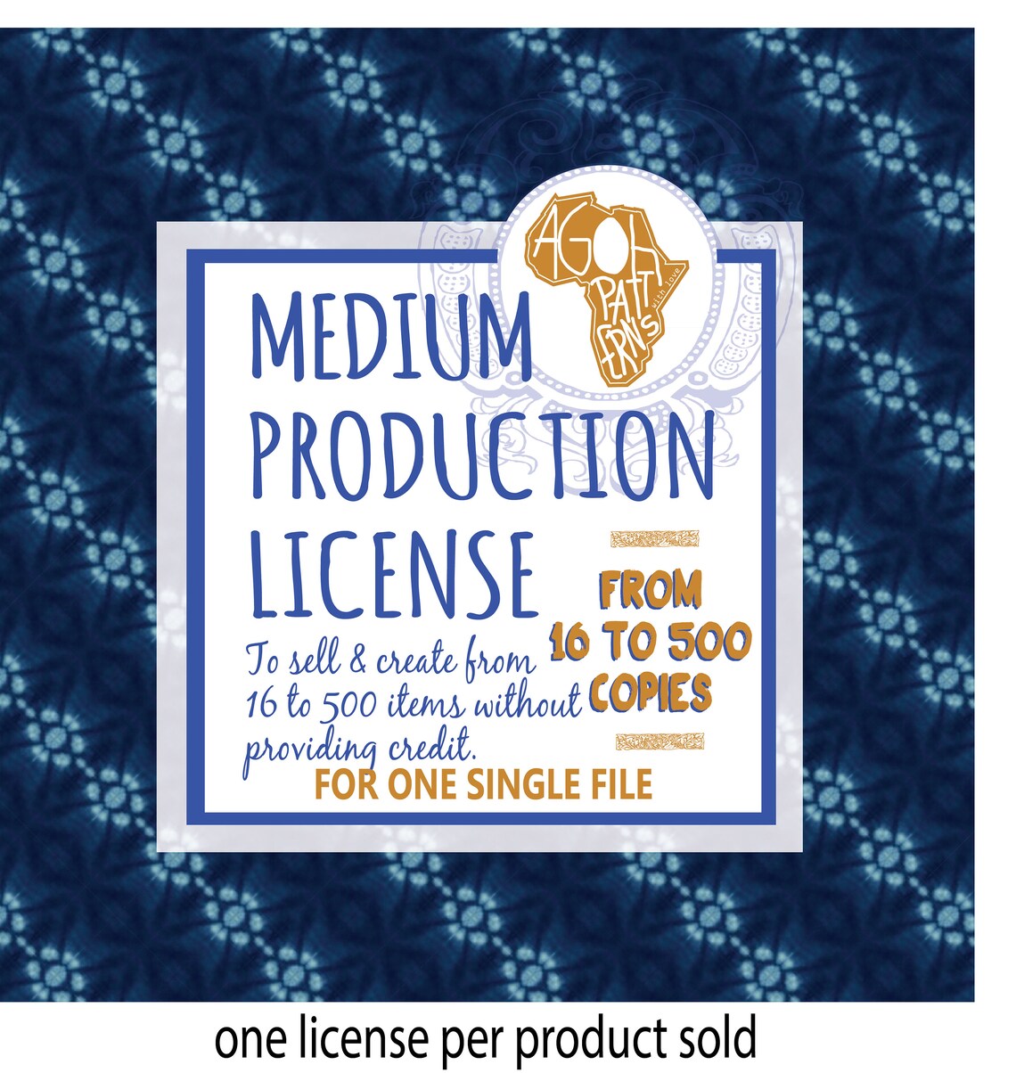 Medium Production License From 16 to 500 Products - Etsy