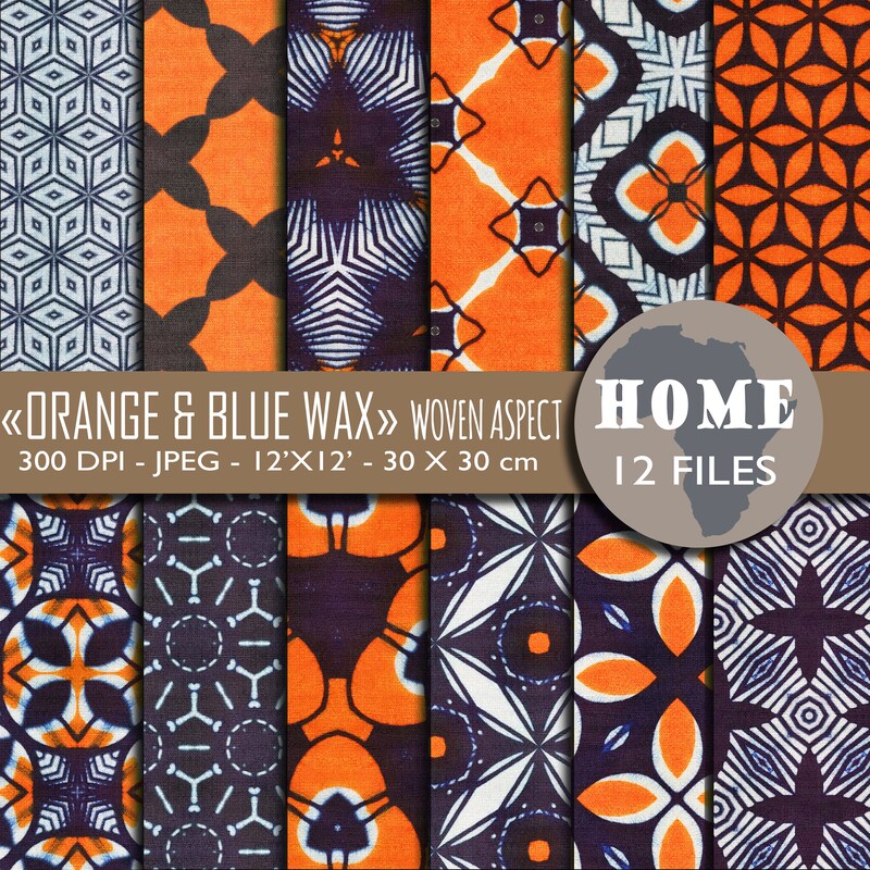 Africa Digital Paper - Etsy