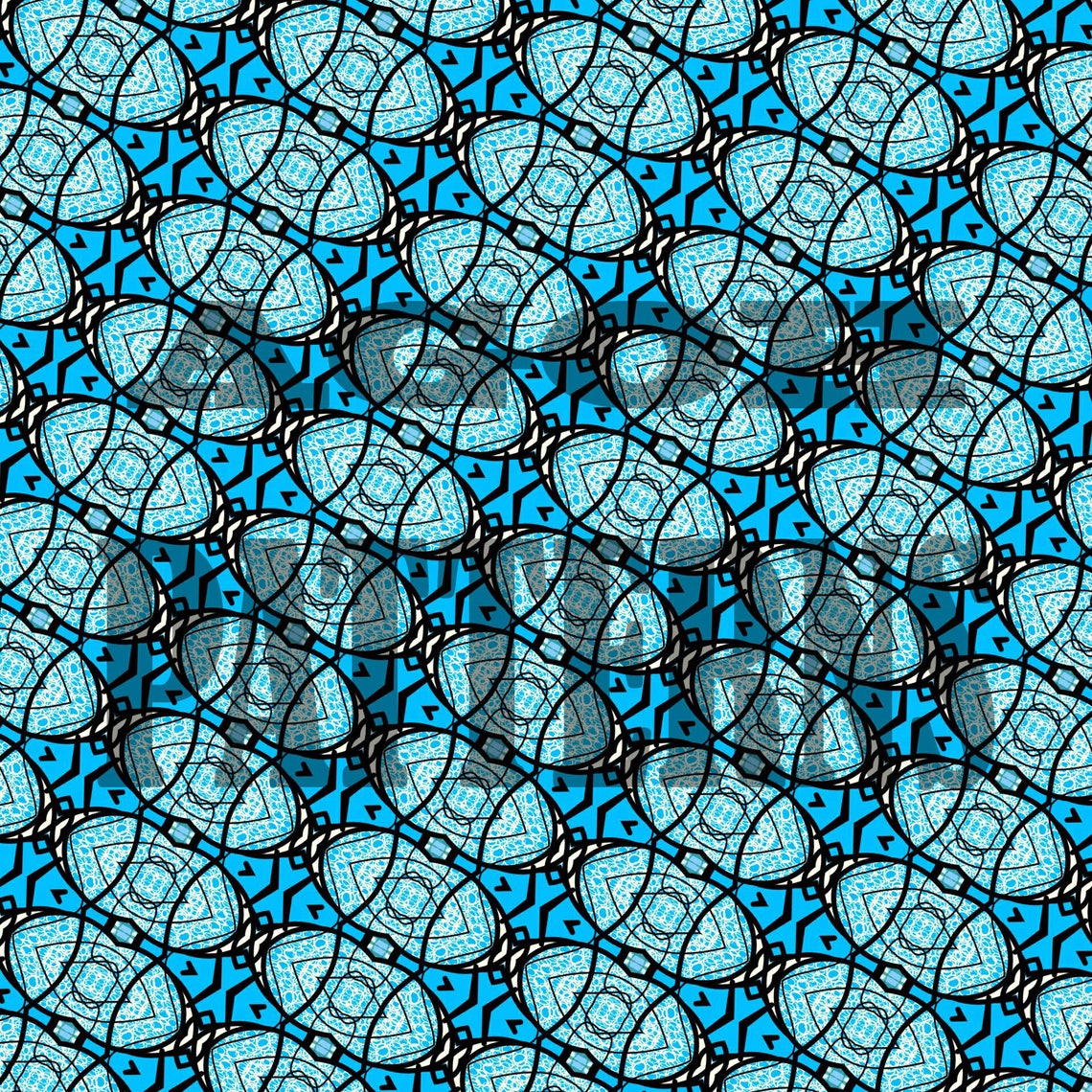 20 AFRICAN Blue Stripes Patterns _ Pack of 20 - Africa - Digital Paper ...