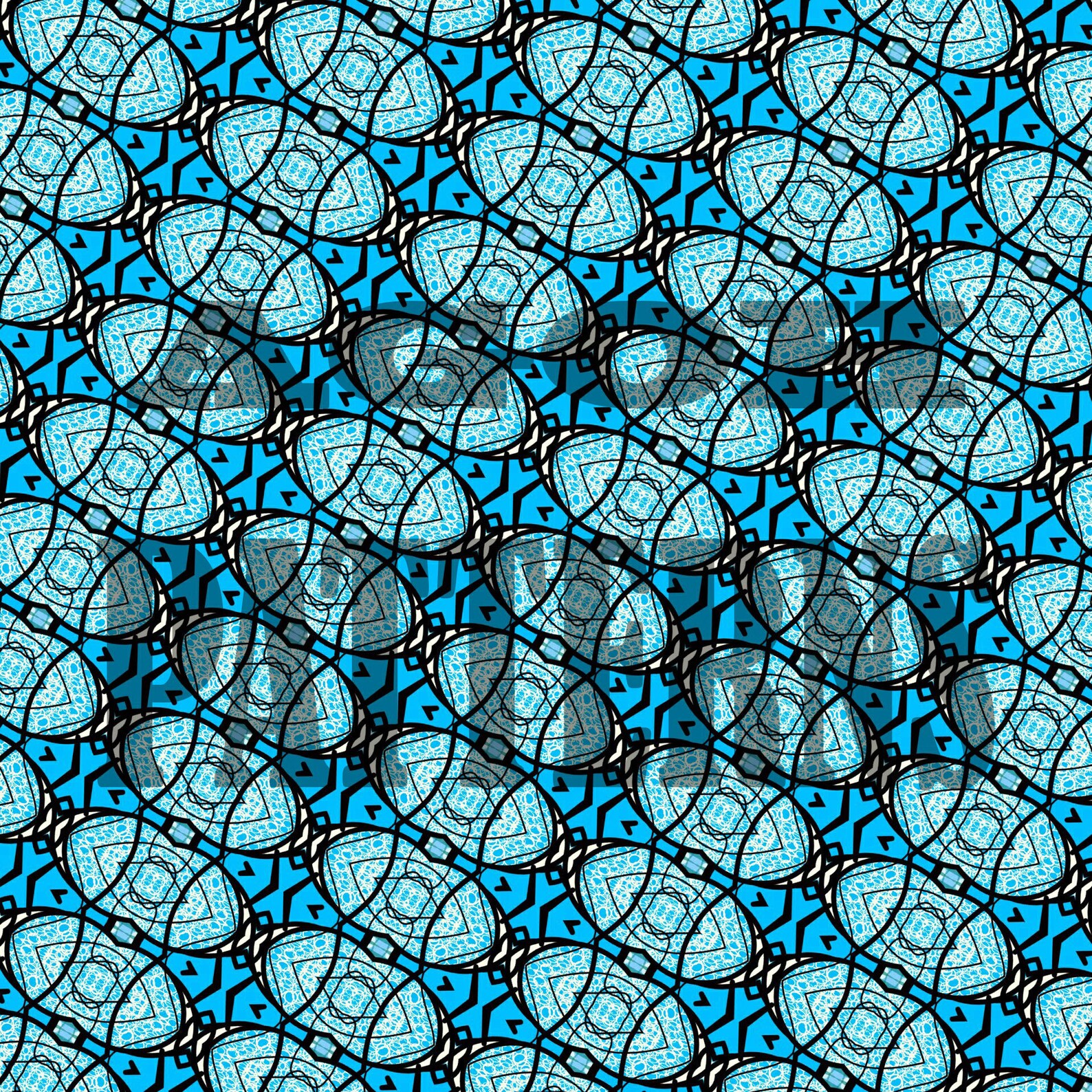 20 AFRICAN Blue Stripes Patterns _ Pack of 20 - Africa - Digital Paper ...