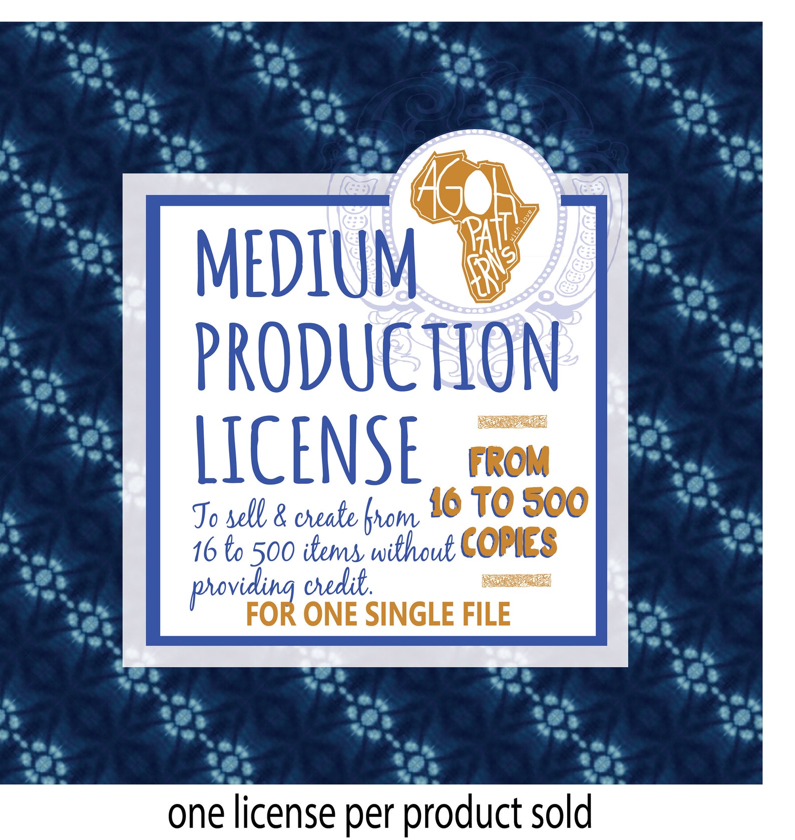 Medium Production License From 16 to 500 Products - Etsy