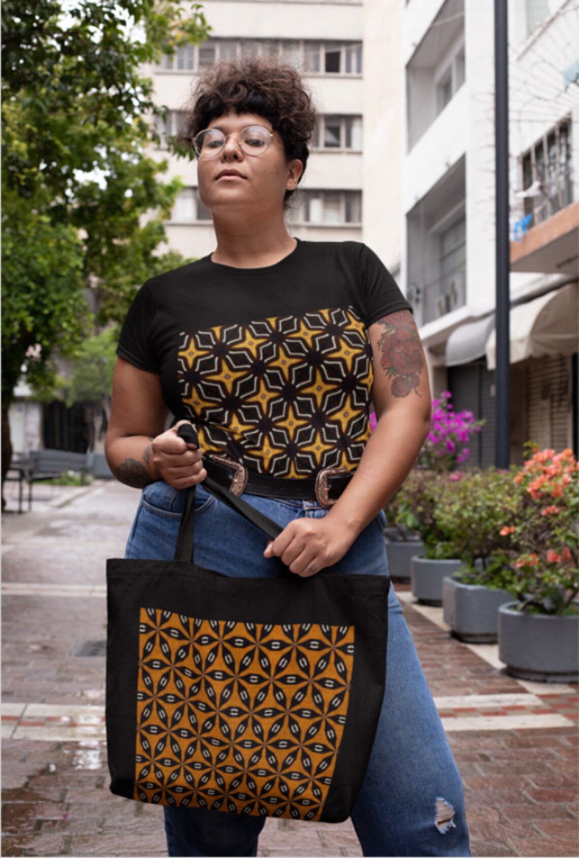 AFRICAN Yellow Bogolan Patterns Pack of 12 - Africa - Digital Paper ...