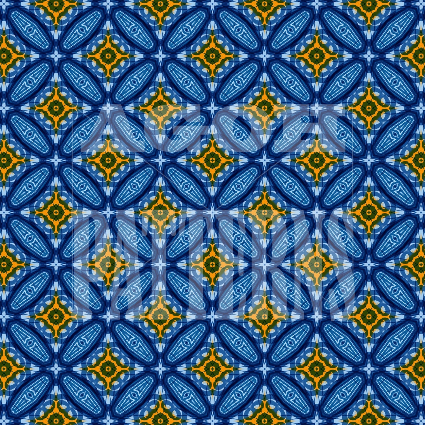 Miscellaneous Blue Ankara Style Patterns Afrique Papier Digital ...