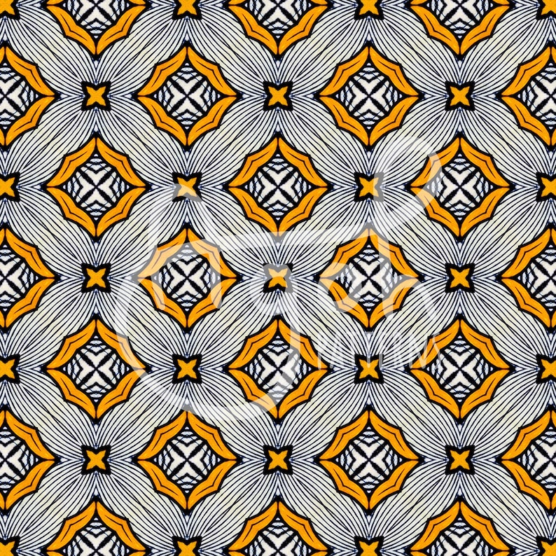 Pack of 12 Digital Files of Inspiration Yellow Ankara Design Woven ...