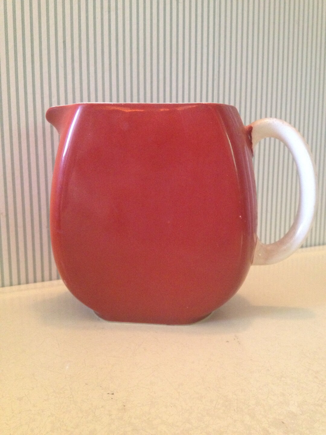 Vintage Red Ridgway Scotch Water Jug - Etsy