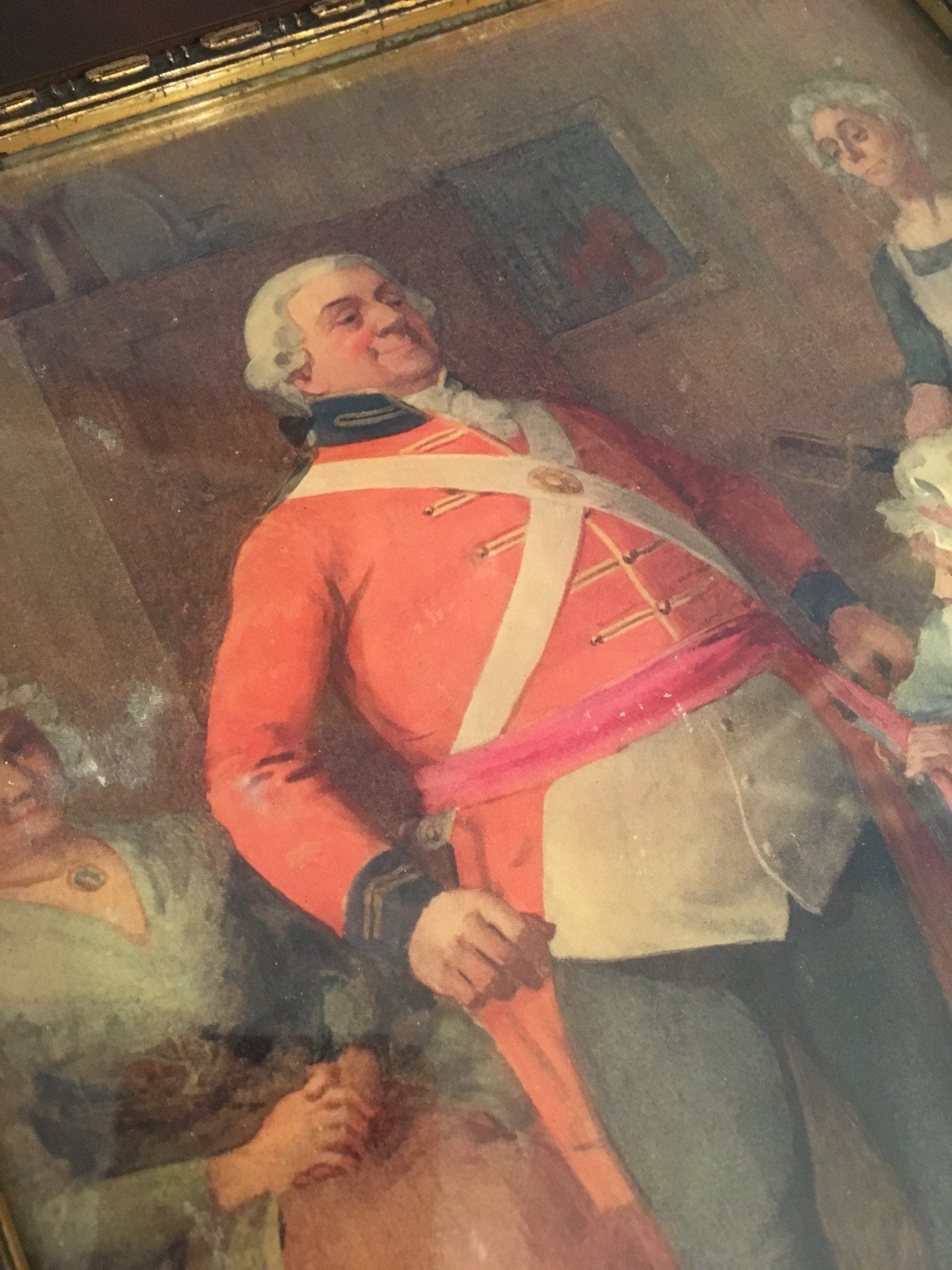 Vintage impresión enmarcada de Dickens personaje Gabriel Varden por ...