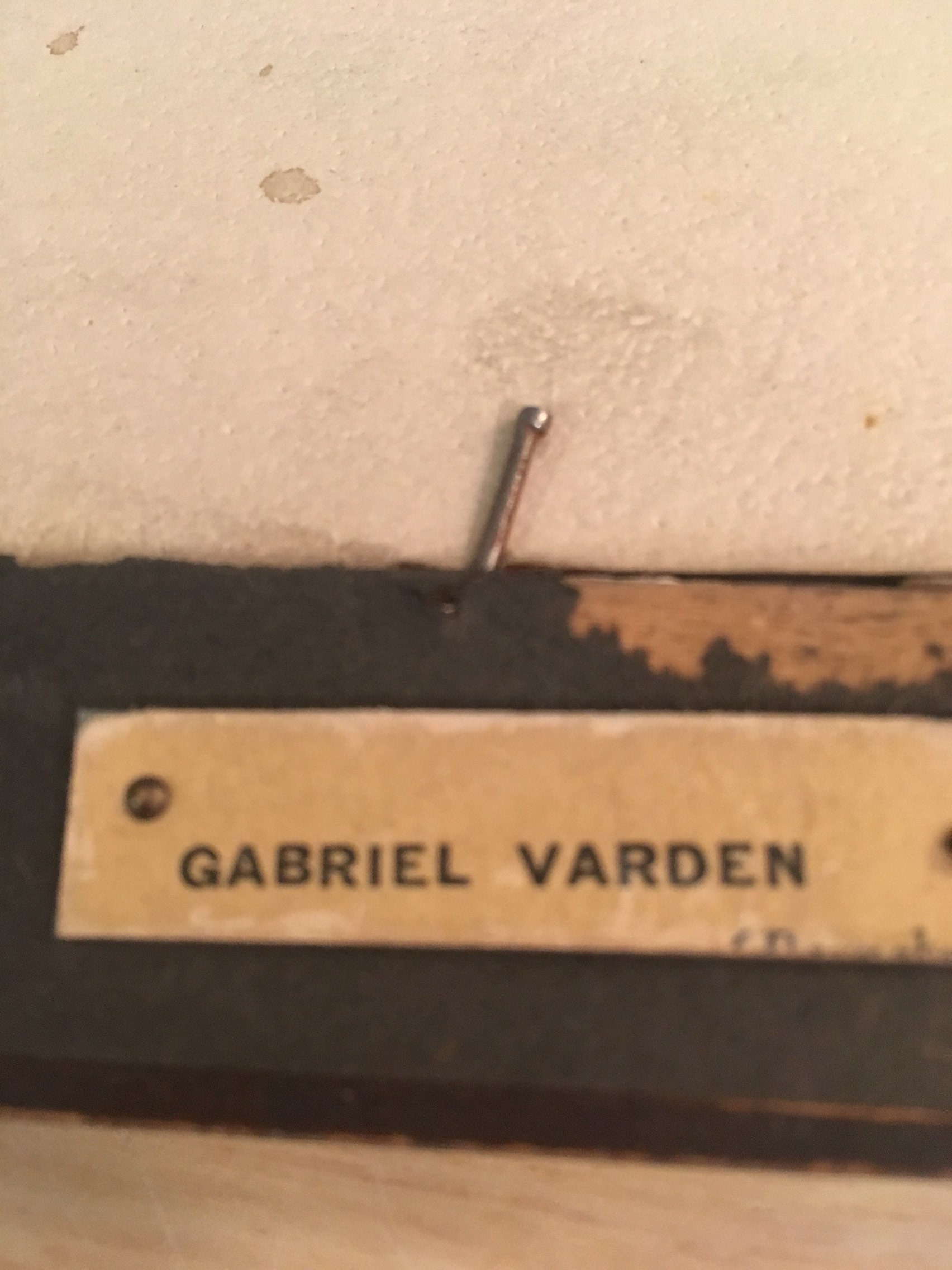 Vintage impresión enmarcada de Dickens personaje Gabriel Varden por ...