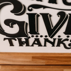 In All Things Give Thanks | Gratitude Sign | Thanksgiving Sign | Fall ...