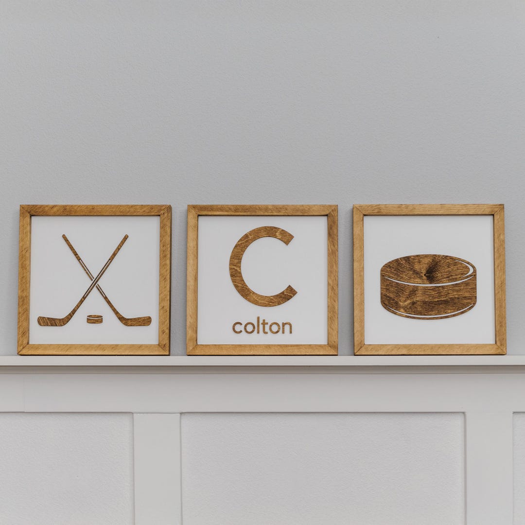 Hockey Sign, Hockey Bedroom, Hockey Bedroom Decor, Hockey Nursery Decor ...
