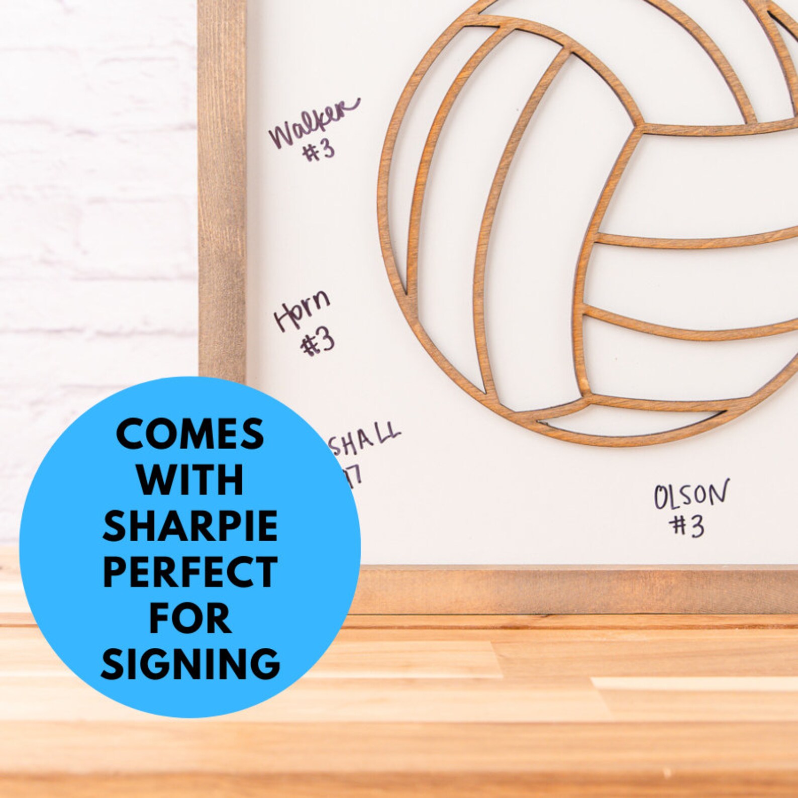 Volleyball Coach Sign + Sharpie | Volleyball Team Gift, End of ...