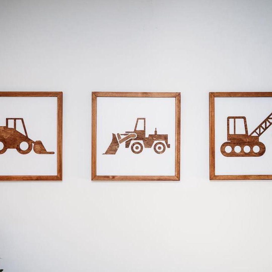 Construction Birthday Party, Boys Bedroom Decor, Construction Truck ...