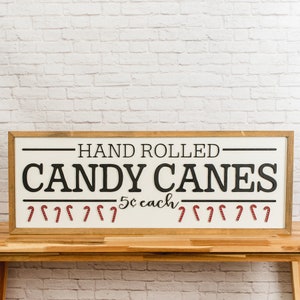 Candy Cane Lane Sign, 13x35 Inch Wood Sign, Christmas Sign Wood ...