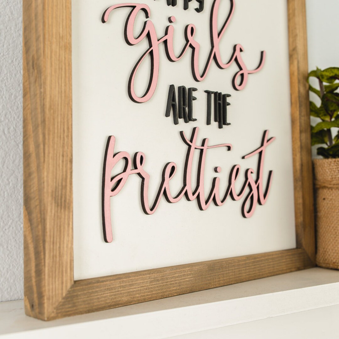 Happy Girls Are the Prettiest | 16x16 Inch Wood Sign | Audrey Hepburn ...