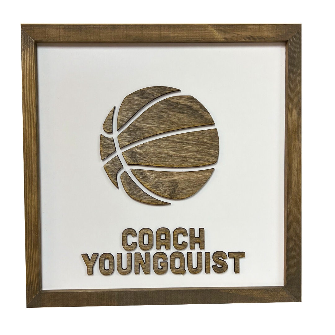Custom 16x16 Inch Write-on Basketball Coach Sign - Etsy