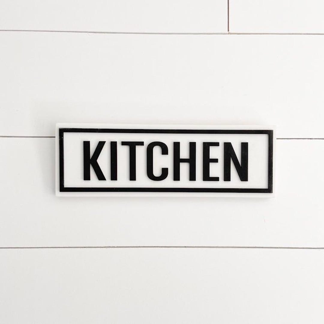 Kitchen Sign, Laser Cut 3D Letters, Rustic Farmhouse Decor, Pantry ...