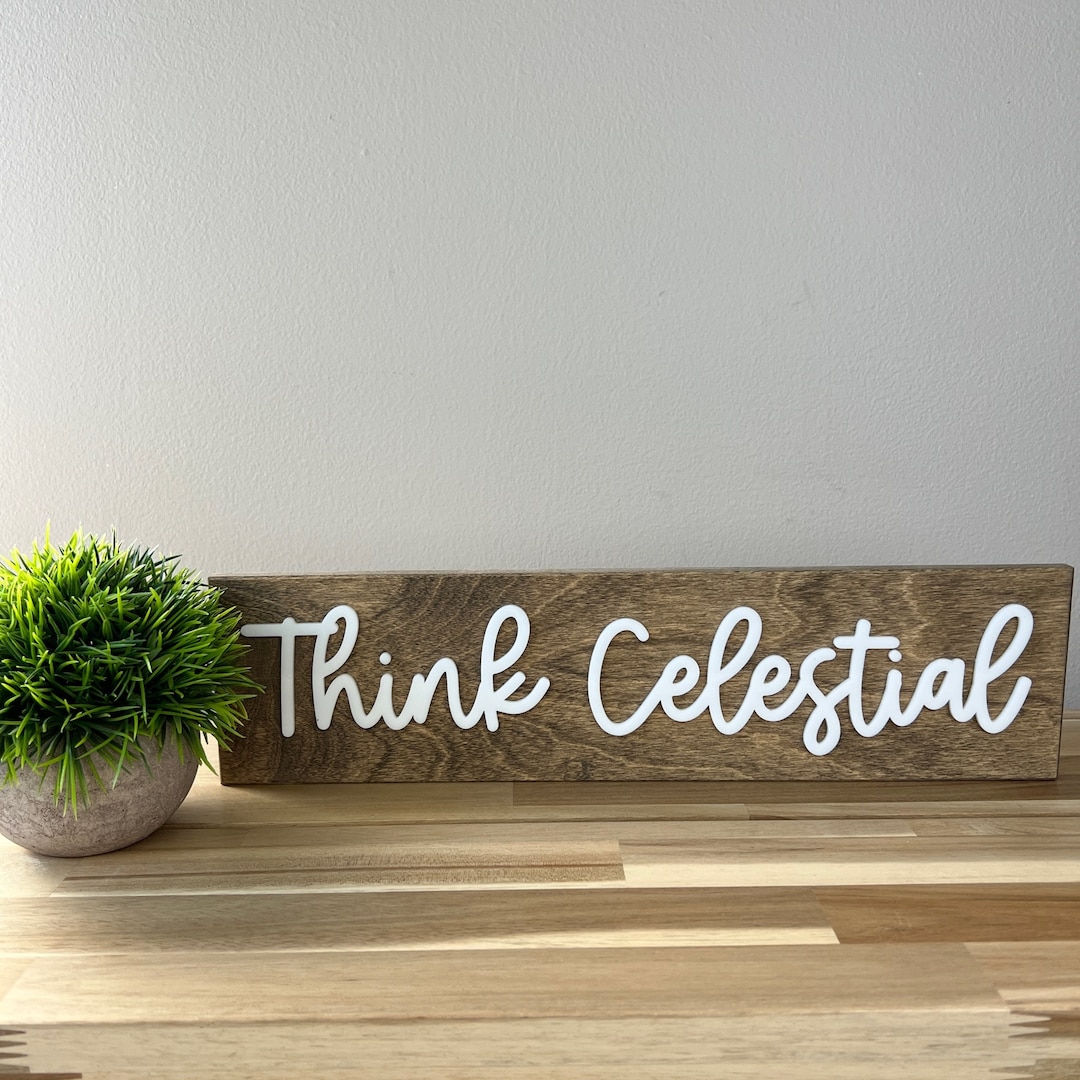 Think Celestial Russell M. Nelson 4x16 Inch Wood Sign - Etsy