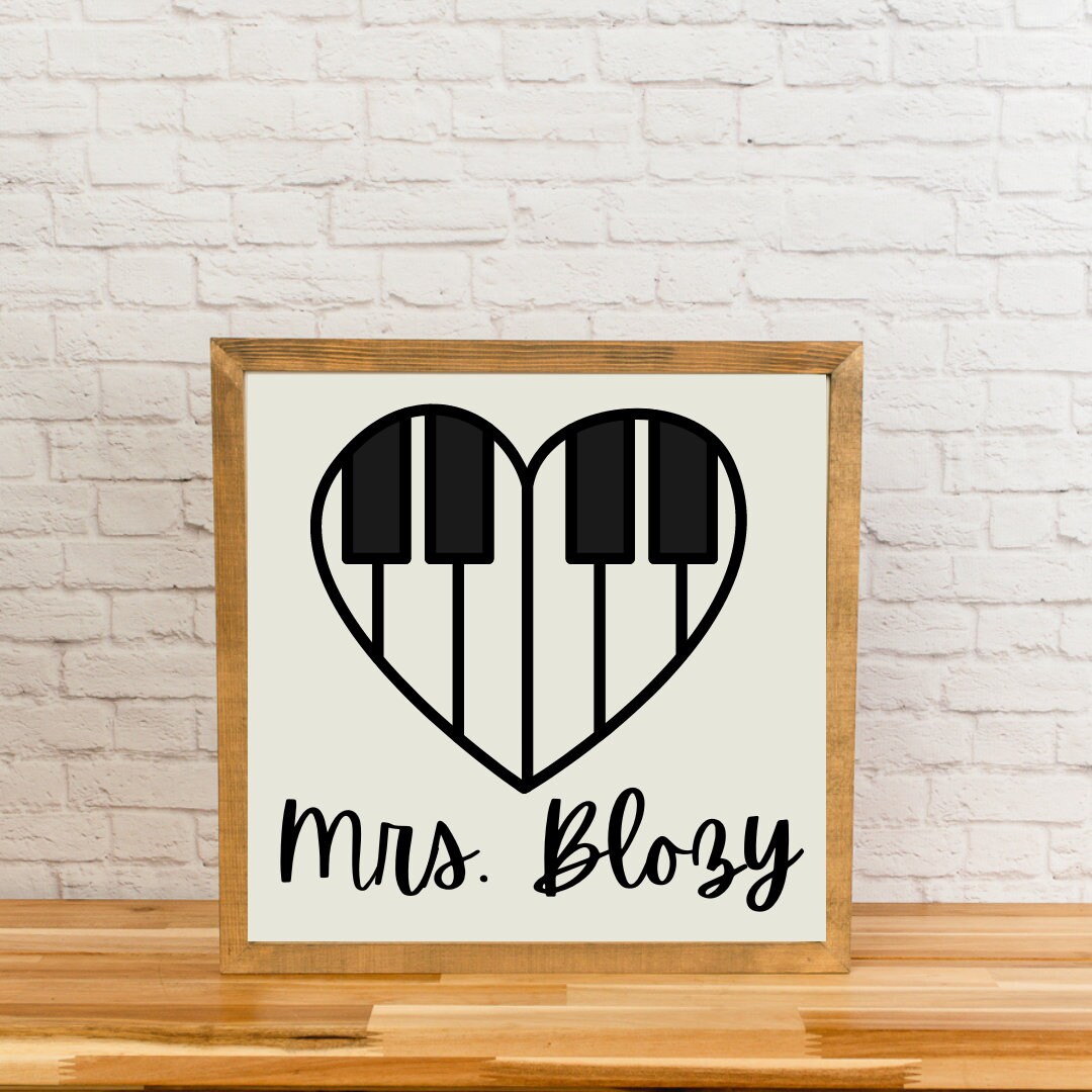 Piano Teacher Gift, Piano Teacher Christmas Gift, Piano Teacher Sign ...